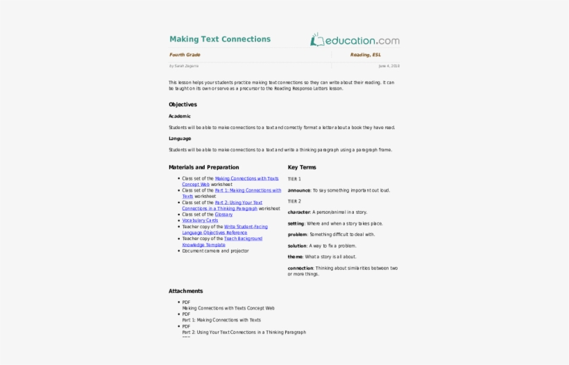 Making Text Connections - Education - Free Transparent PNG Download ...