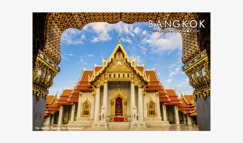 Wat Benjamabopit Temple, - Marble Temple - Free Transparent PNG ...
