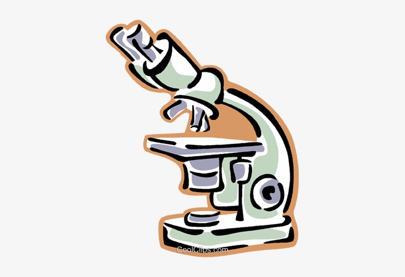 Microscope Royalty Free Vector Clip Art Illustration - Laboratory Tools ...