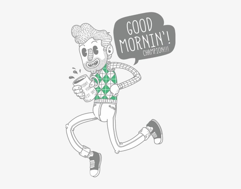 Good Morning Motivational Sticker - Good Morning Champion - Free ...