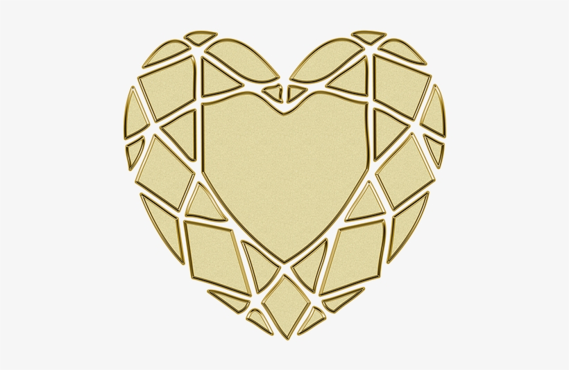 Heart, Golden, Gold, Ornament, Love, Gold Decor, Metal - Gold - Free ...