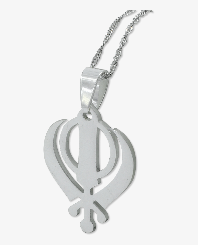 Khanda Chain - Silver - Free Transparent PNG Download - PNGkey
