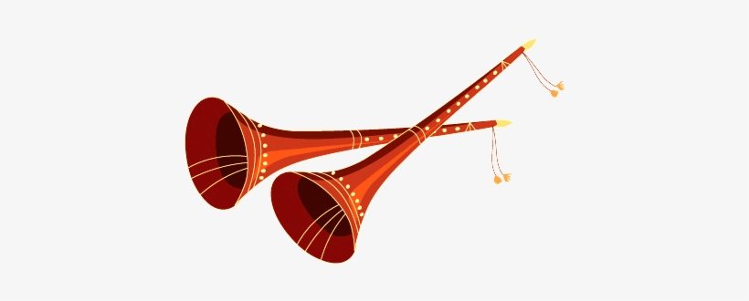 Shehnai Wedding Clipart Symbol Png Image Free Download - Wedding ...