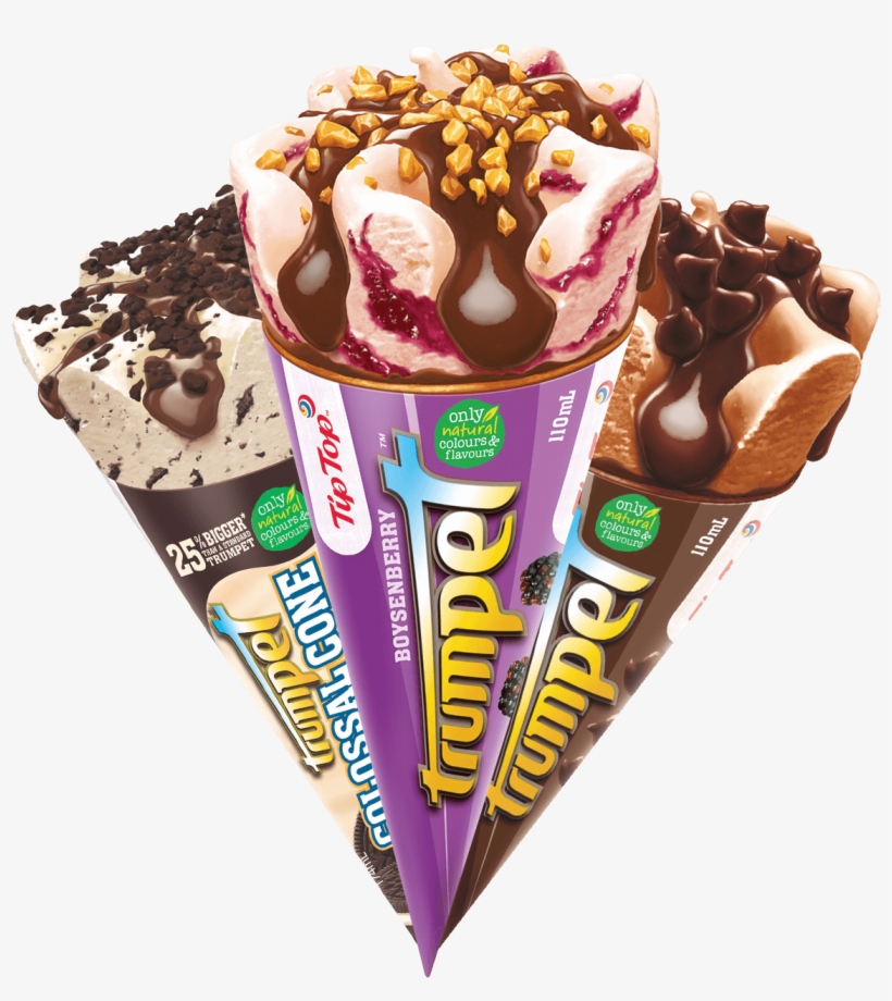 Trumpets - Tip Top Ice Cream Range - Free Transparent PNG Download - PNGkey