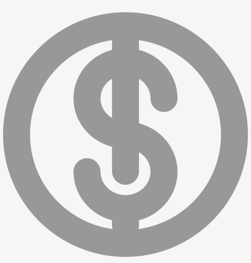 Dollar Sign Dark Grey - Dollar Logo In Png Format - Free Transparent ...