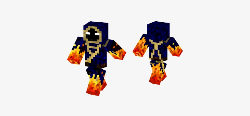 Minecraft Skin Fire Mage - Free Transparent PNG Download - PNGkey