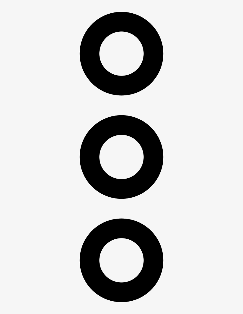 More Button Of Three Circles Outlines In Vertical Comments - Icon ...