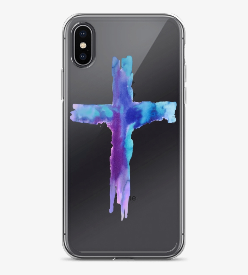 Watercolor Cross Iphone Case - Watercolor Painting - Free Transparent ...