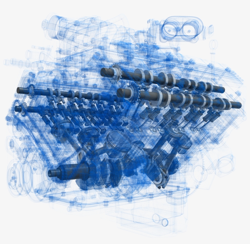 Animated V8 Engine - 3d Computer Graphics - Free Transparent PNG ...