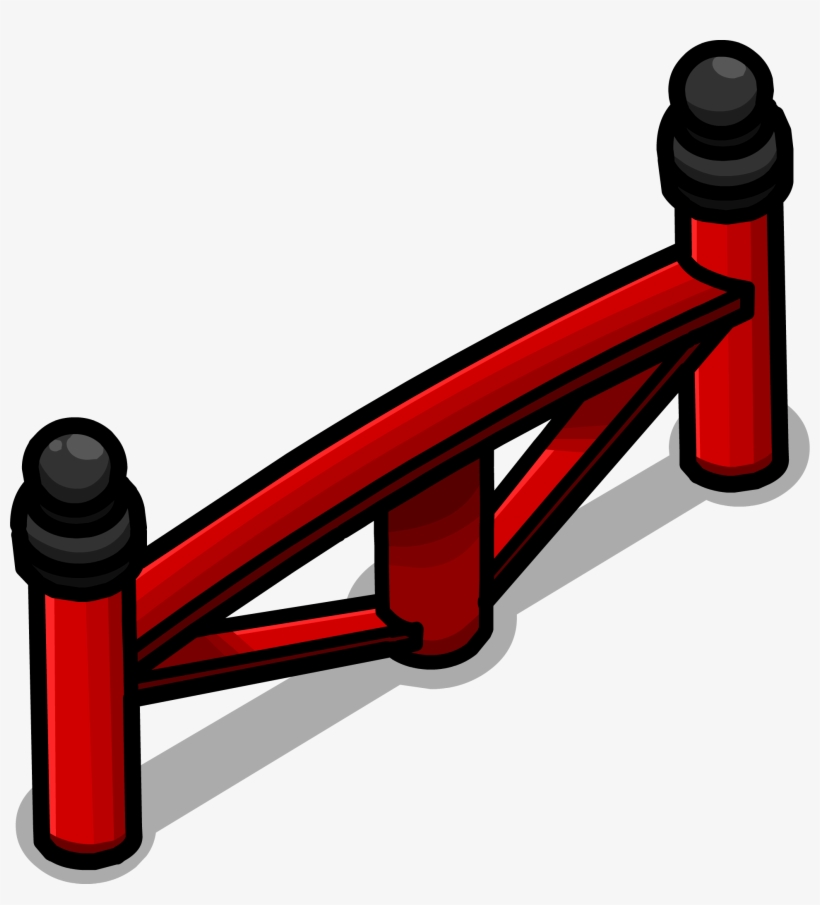 Red Bridge Railing Sprite 003 - Bridge - Free Transparent PNG Download ...