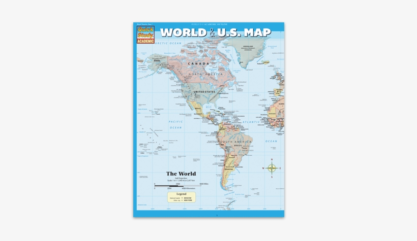 World Us Map - World & U.s. Map [book] - Free Transparent PNG Download ...