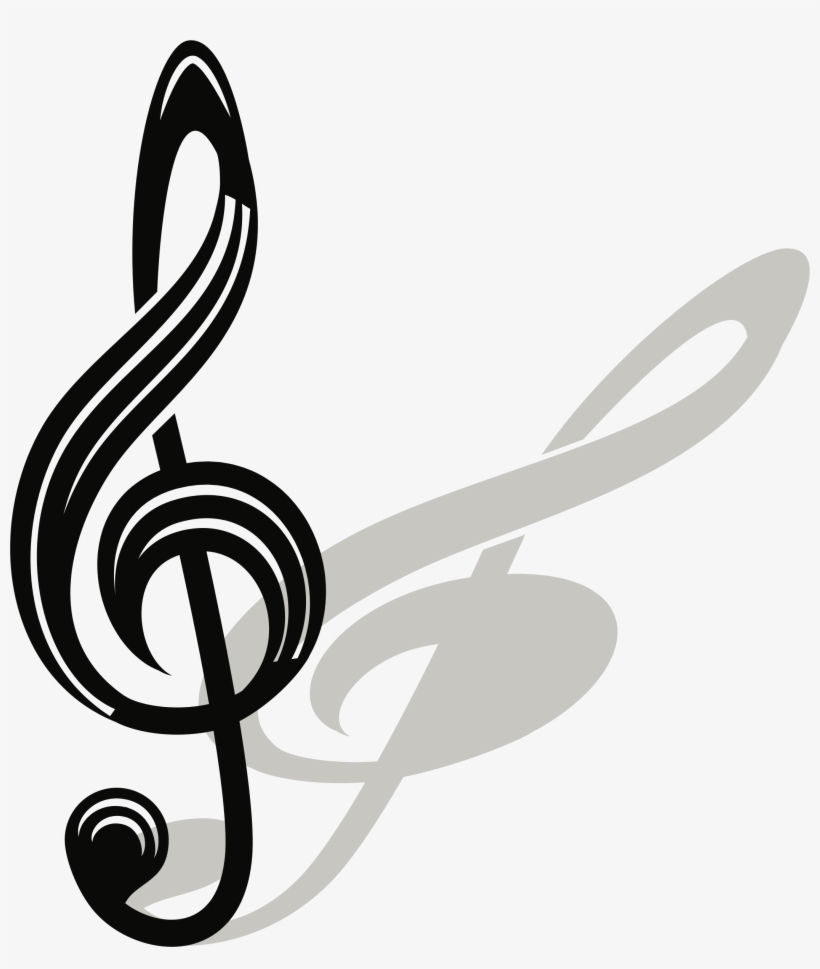 Big Image - Clipart Of Treble Clef Transparent - Free Transparent PNG ...