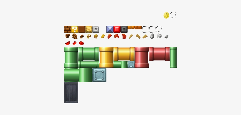 Nsmbw-pa0 Jyotyu - New Super Mario Bros Textures - Free Transparent PNG ...
