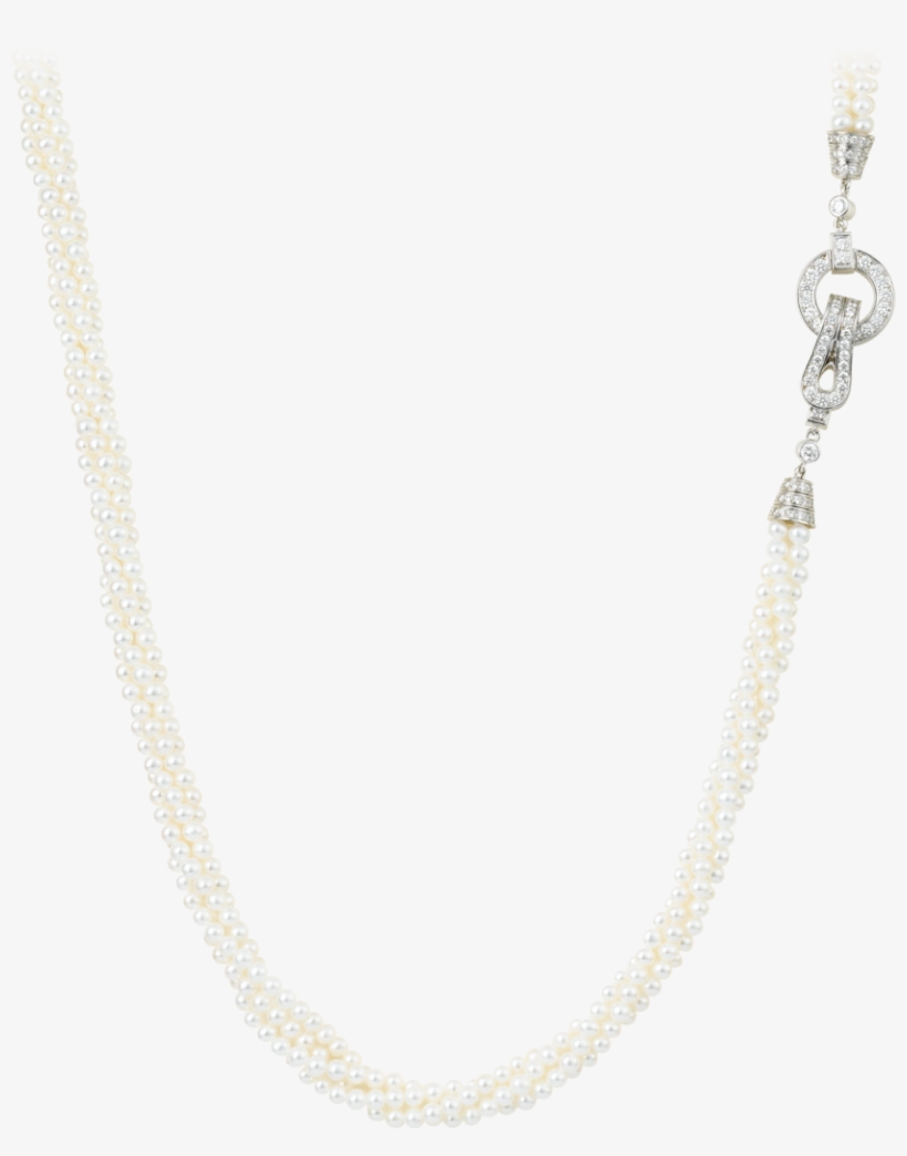 Agrafe Necklace, White Gold, Set With 122 Brilliant-cut - Necklace ...