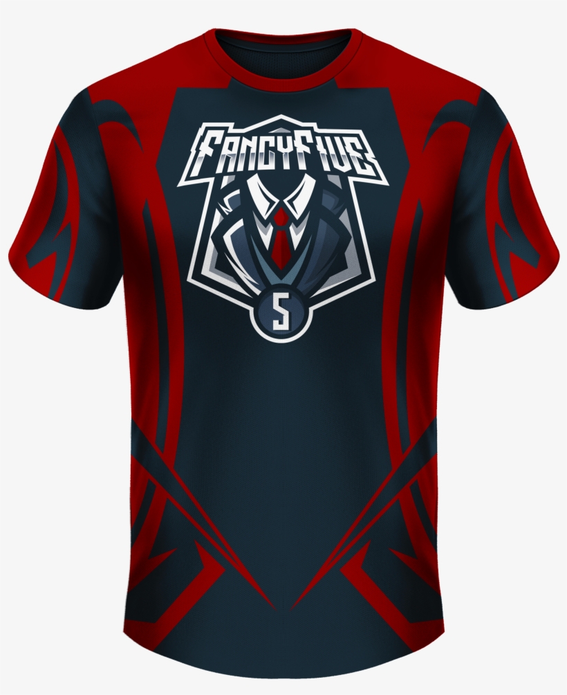 Fancy Five Short Sleeve Jersey - Blk Big Logo T-shirt - Free ...