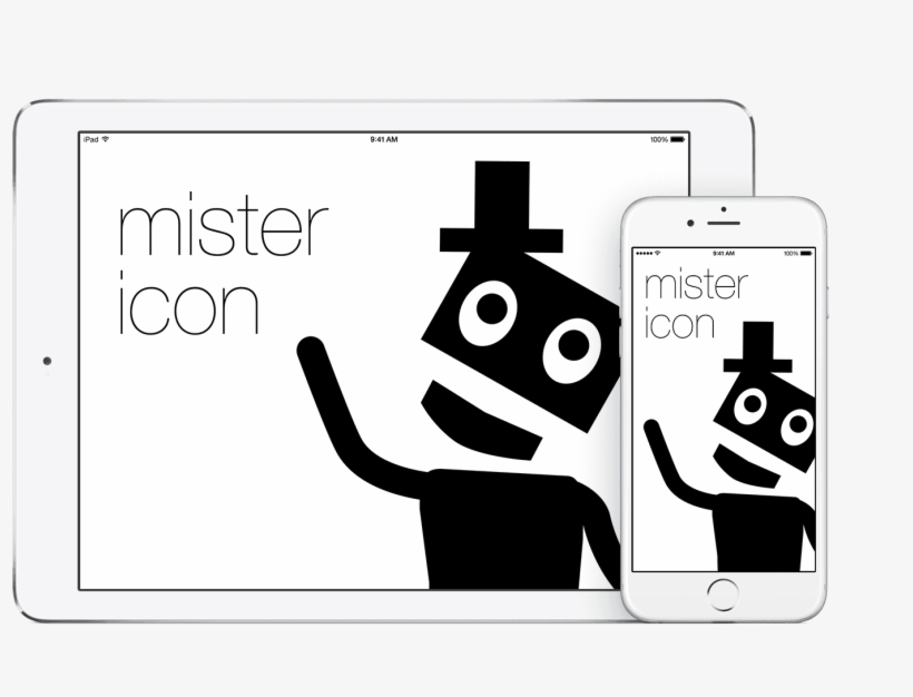 Mister Icon App Running On Iphone 6 And Ipad Air - Smartphone - Free ...