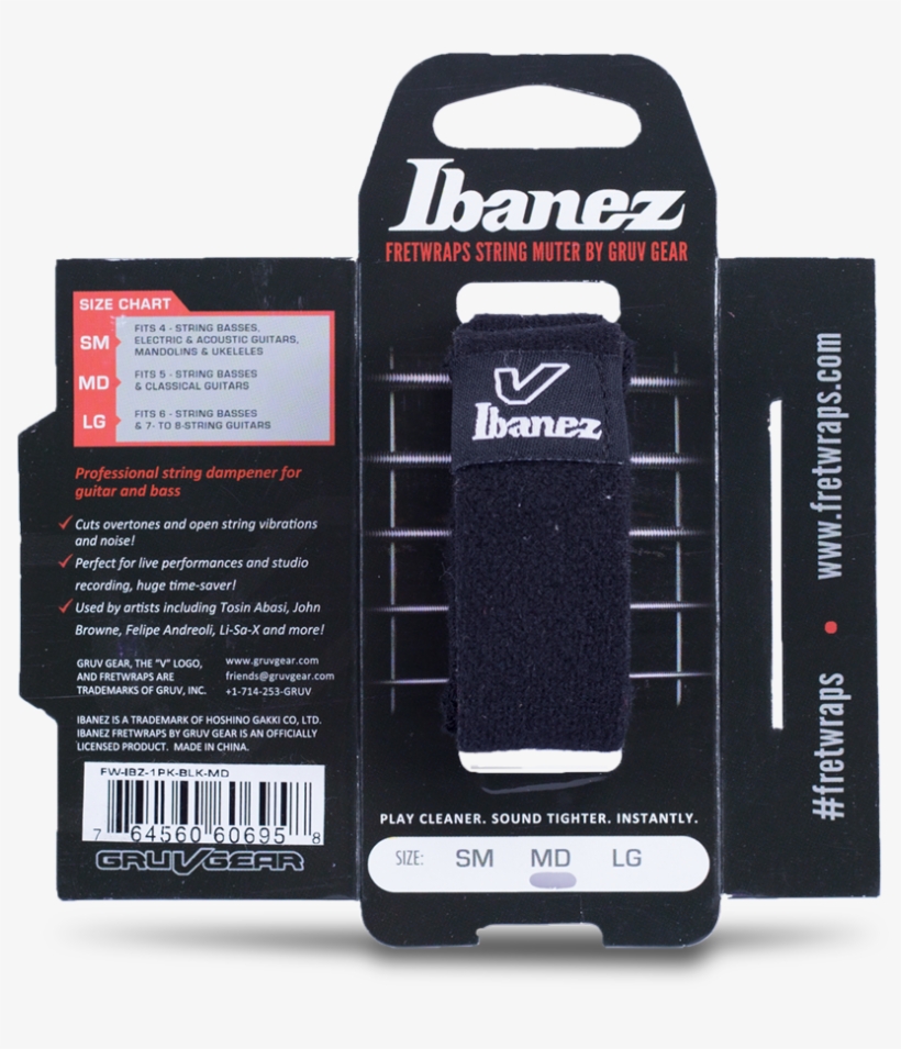 Ibanez Fretwraps - Gruv Gear Fretwrap Lg - Free Transparent PNG ...