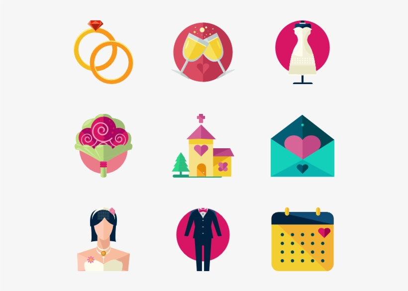 Wedding - Wedding Icons Png - Free Transparent PNG Download - PNGkey