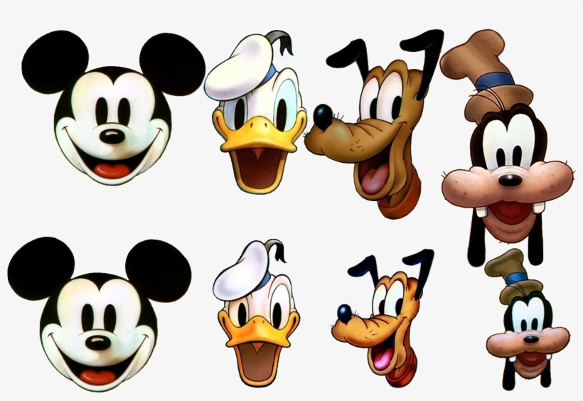 Disney Cartoon Headshots - Mickey Mouse Face - Free Transparent PNG ...