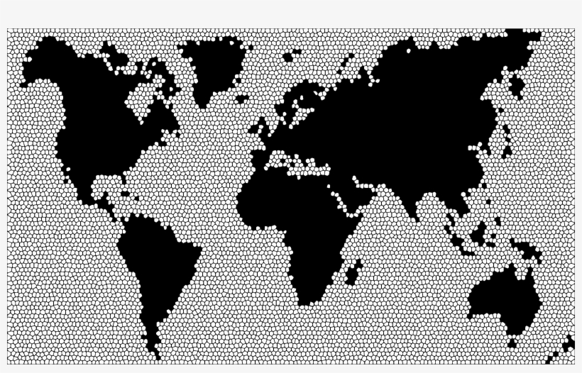 This Free Icons Png Design Of World Map Mosaic - Free Transparent PNG ...