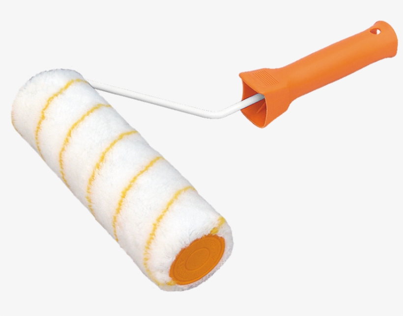 Paint Roller Yellow Stripe - Cylinder - Free Transparent PNG Download ...