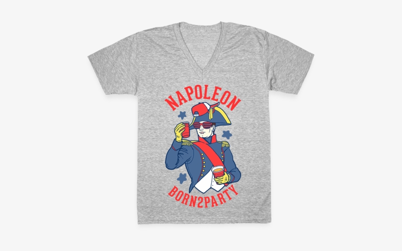 Napoleon Born2party V-neck Tee Shirt - Benzene Ring - Free Transparent ...