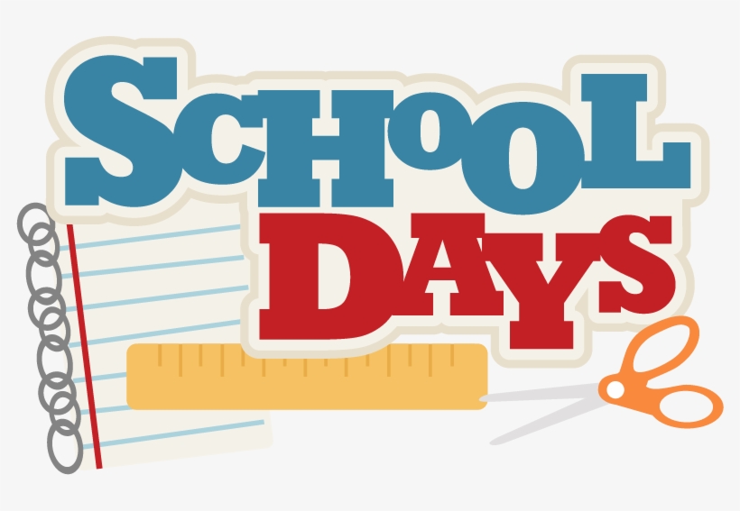 Imagenes Svg Scrapbooking - School Days Clip Art - Free Transparent PNG ...