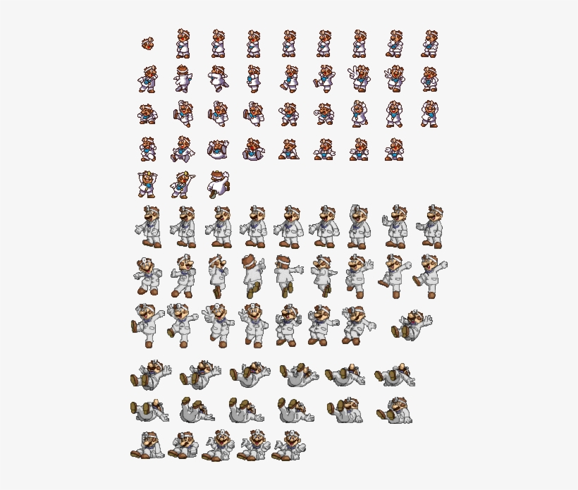 Dr - Mario - Dr Mario 64 Sprites - Free Transparent PNG Download - PNGkey
