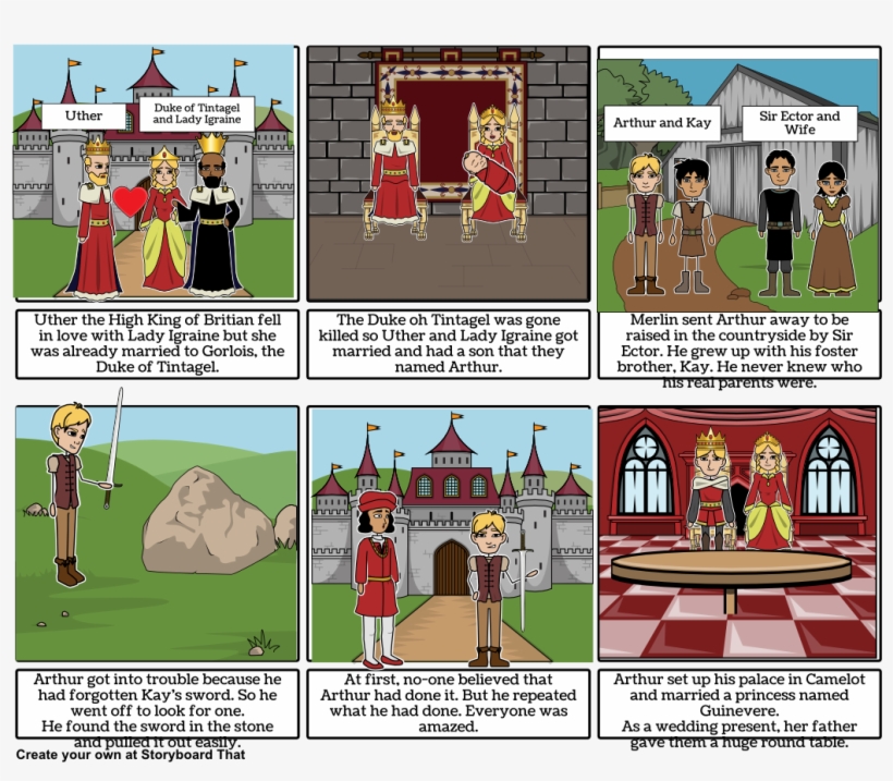 King Arthur - King Arthur Story Cartoon - Free Transparent PNG Download ...