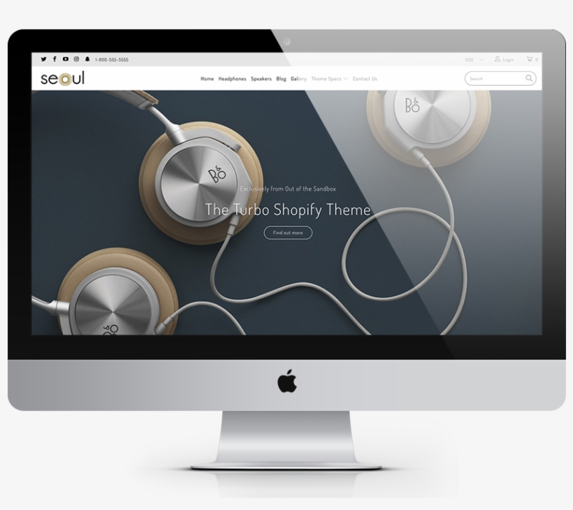 Turbo Theme / Seoul - Shopify Turbo Theme - Free Transparent PNG ...