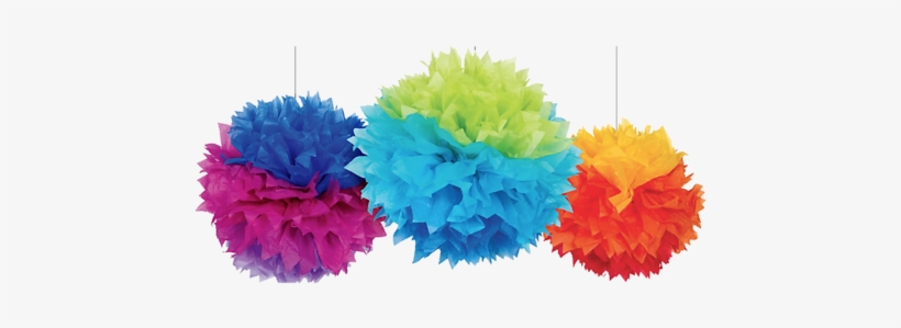 Fiesta Party Auckland Just Supplies Nz Rainbow - 3 Rainbow Puff Ball ...