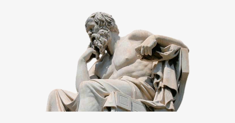 A Statue Of Socrates - Greek Philosopher Statue - Free Transparent PNG ...