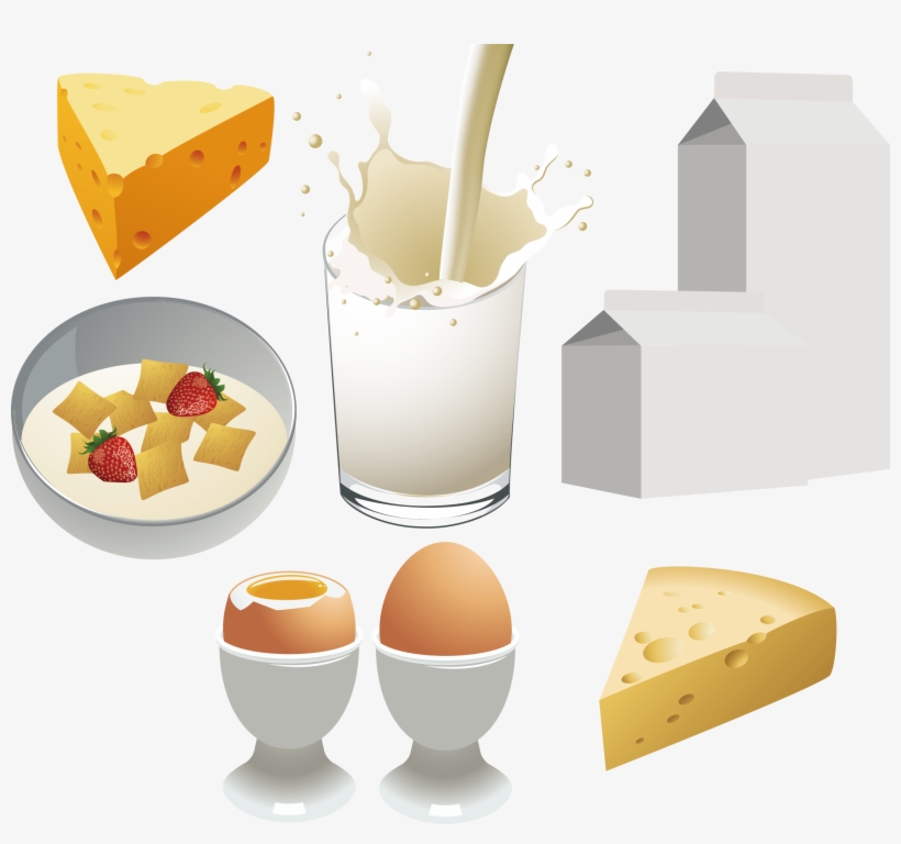 Breakfast Dairy Product Food Clip Art And - Breakfast Vector - Free ...