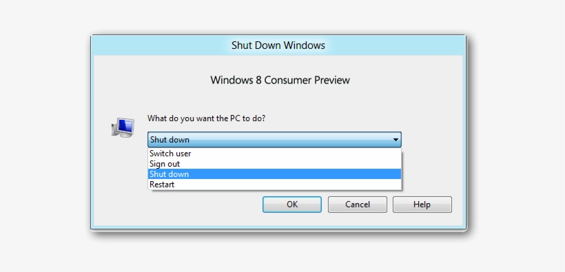 Start8 Shutdown Menu - Windows 7 Restart - Free Transparent PNG ...