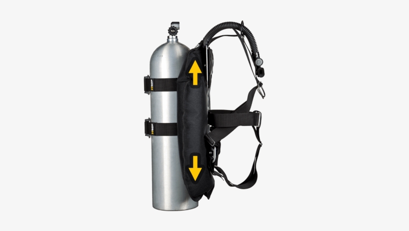 Positioning Of Scuba Diving Bcd Bladder Against Tank - Xdeep Ghost ...