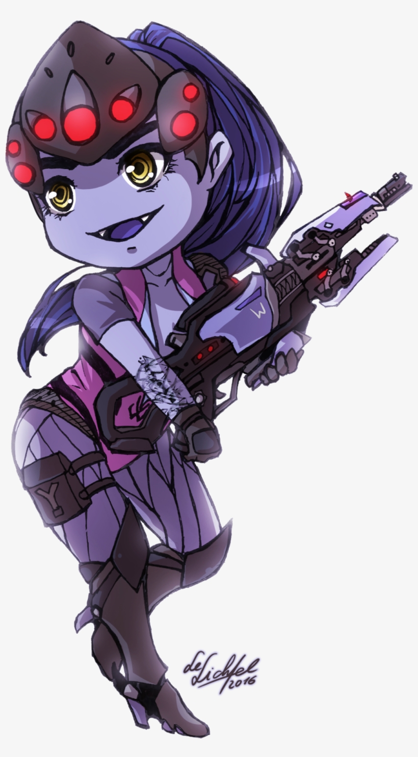 Overwatch - Overwatch Chibi Widowmaker - Free Transparent PNG Download - PNGkey