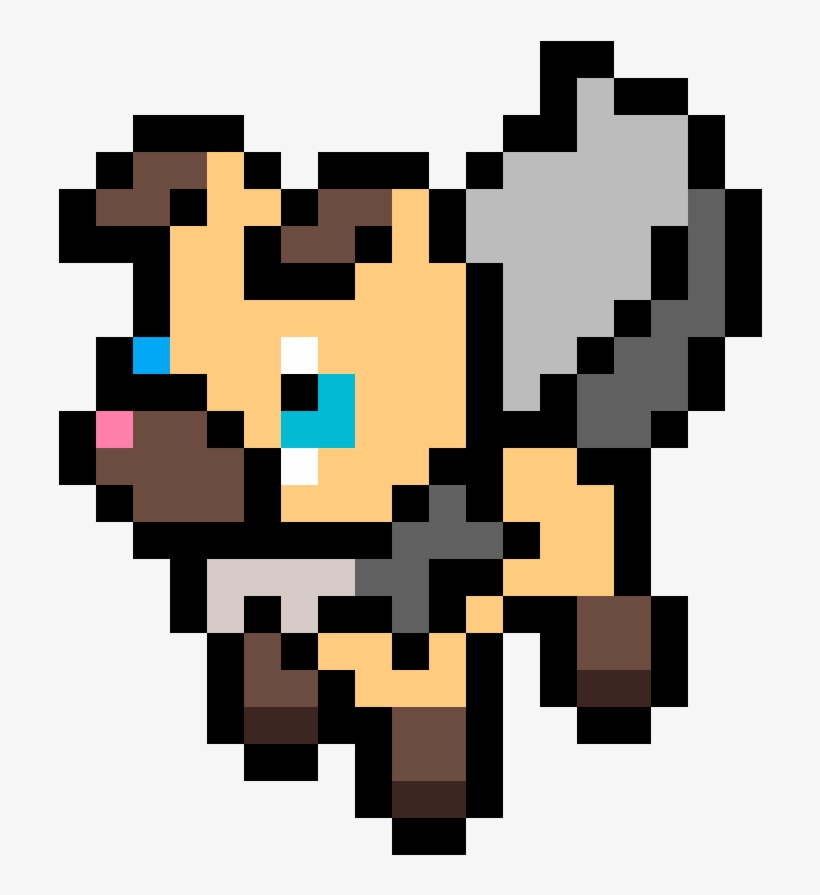 Rockruff Pixel Art - Rockruff Pixel - Free Transparent PNG Download ...