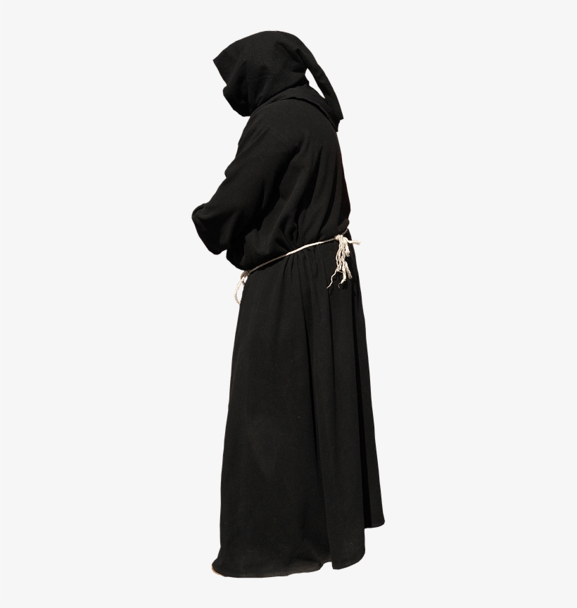 Monk Back View Black Gown Png - Back Monk - Free Transparent PNG ...