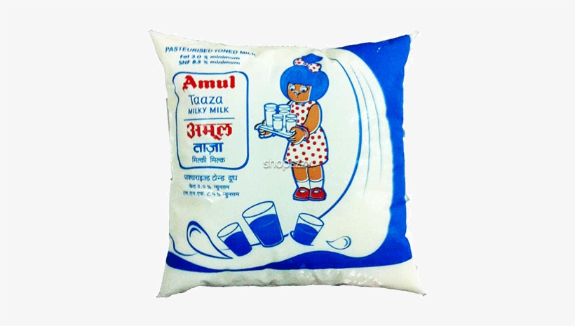Amul Milk Toned Pouch 500 Ml - Amul Taaza Milk 500ml - Free Transparent ...