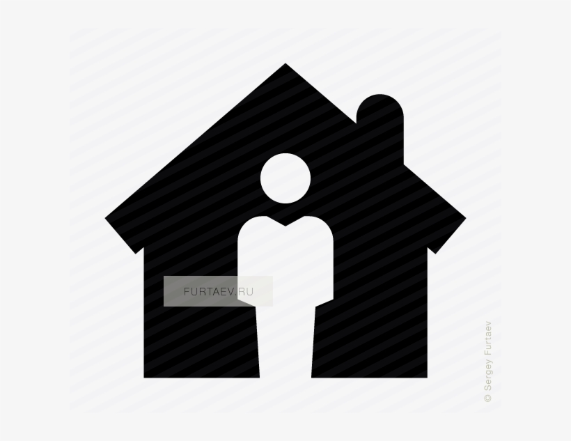 Vector Icon Of Person In House - House Owner Icon - Free Transparent ...