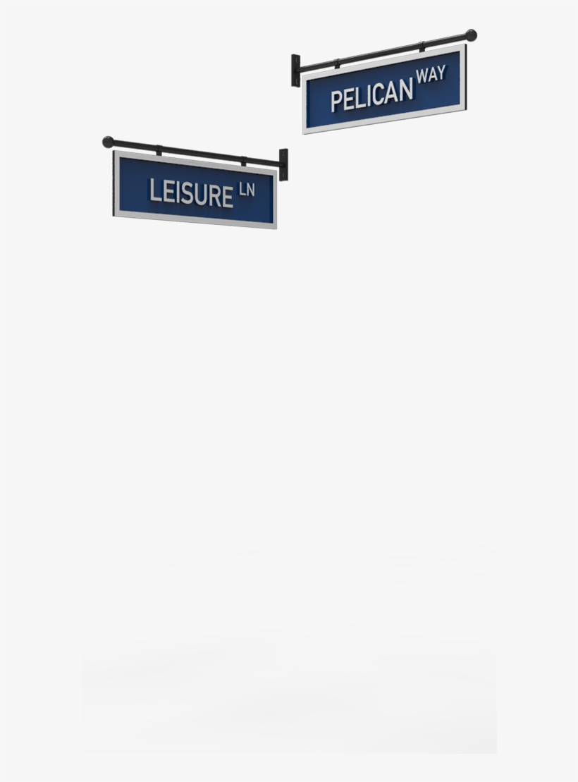 Cast Series Yardarm Mount Rectangular Street Sign - Street Sign - Free ...