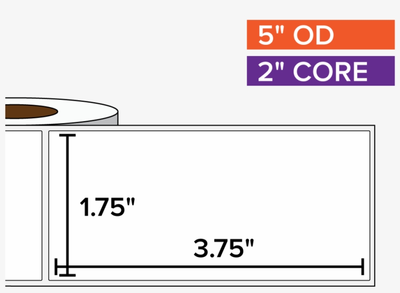 Rectangular Labels, Matte White Paper - Inch - Free Transparent PNG ...