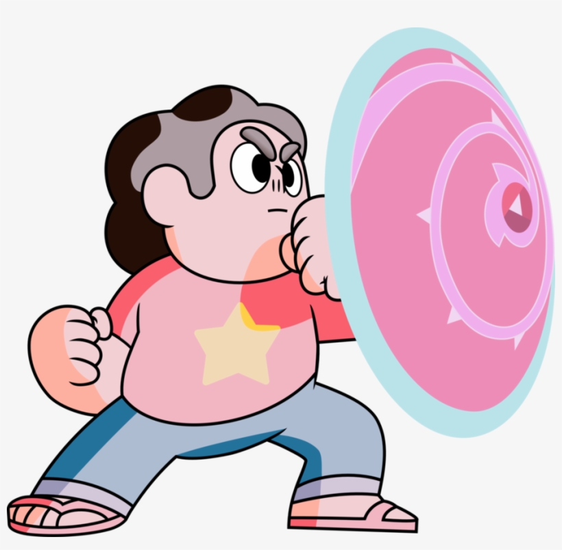 Steven Shield - Steven Universe With Shield - Free Transparent PNG ...