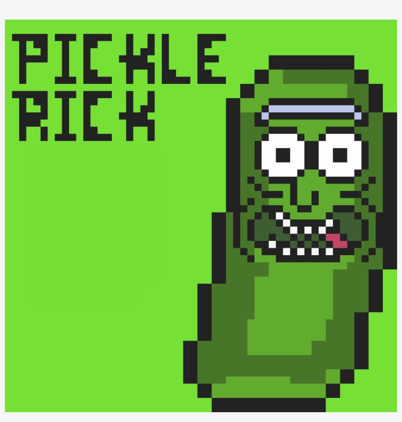 Pickle Rick - Rick And Morty Pixel Art Pickle Rick - Free Transparent ...