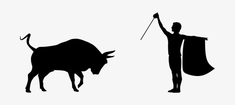 Adult Content Safesearch Matador, Bullfight, Bull, - Bull Silhouette ...