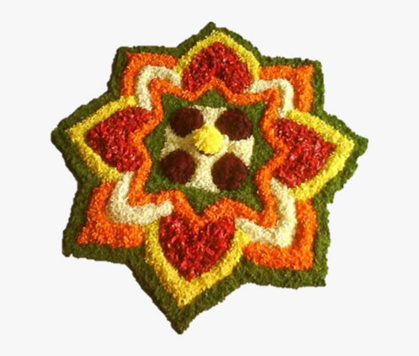 Pookolam Design-2 - Simple Pookalam Designs For Home - Free Transparent ...
