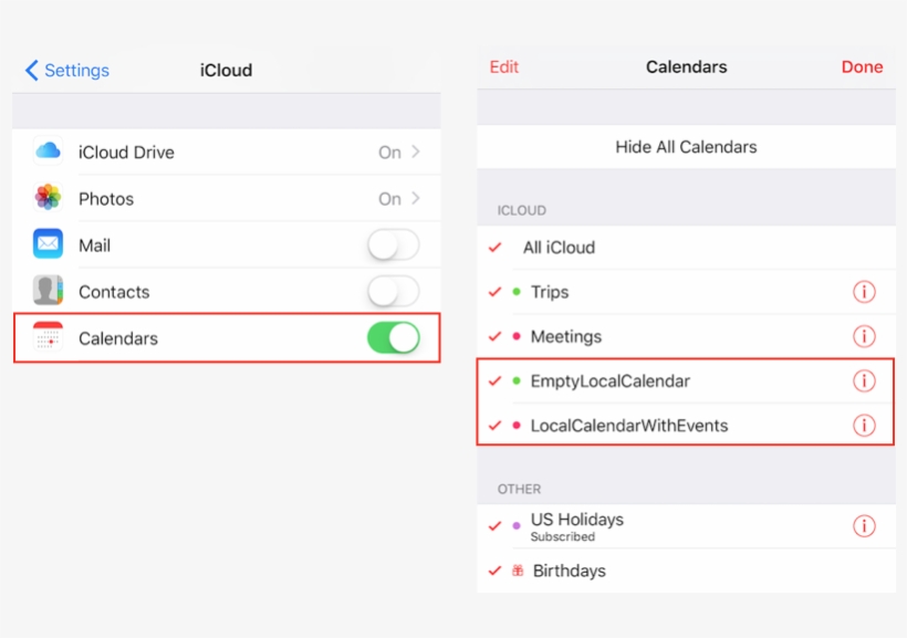 Figure 3 After Enabling Calendars For Icloud, Localcalendarwithevents - Photography - Free ...