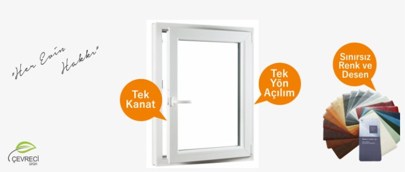 One Side Opening Windows - Pvc Doors Made In Turkey - Free Transparent ...