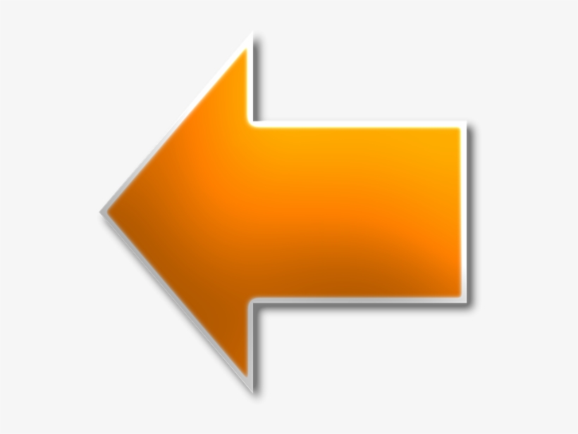 Orange Arrow - Back Button Png Orange - Free Transparent PNG Download - PNGkey