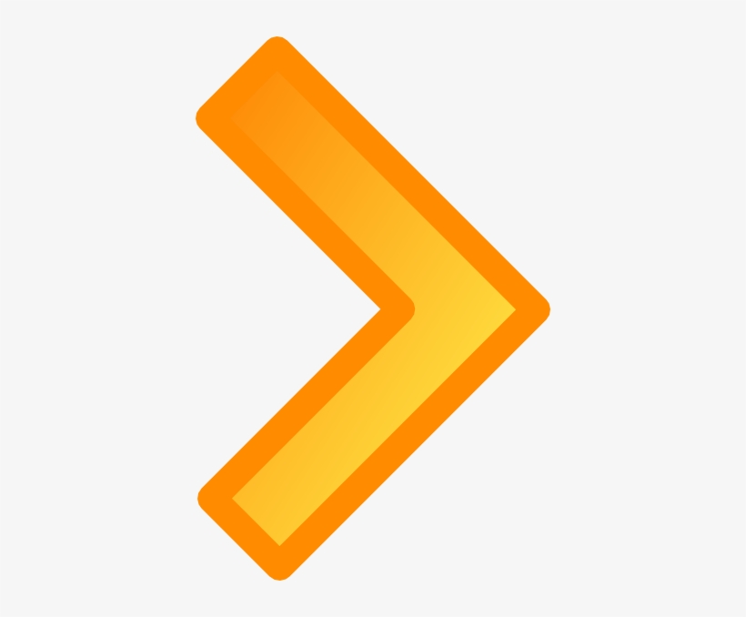 Orange Arrow Icon Png Download - Single Arrow Vector Png - Free ...